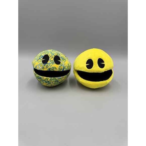toy factory | Toys | Pacman Classic Yellow Sticker Bomb Plush 5 Set Of ...